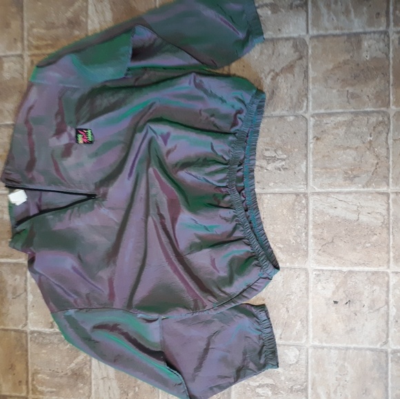 surf style | Jackets & Coats | Vintage Surf Style Iridescent Track ...